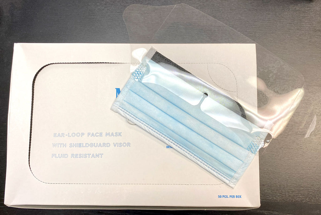 Maytex Earloop Face Mask with Face Shield | $45 for Box of 50 ...